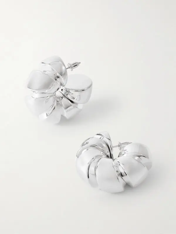 UNCOMMON MATTERS Spin Creoles Hoop Earrings - Silver
