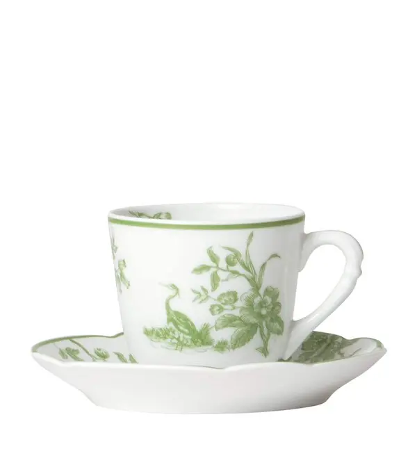 Bernardaud Albertine Moka Tea Cup And Saucer