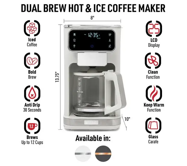 HADEN Dual Brew 12-cup Digital Coffee Maker