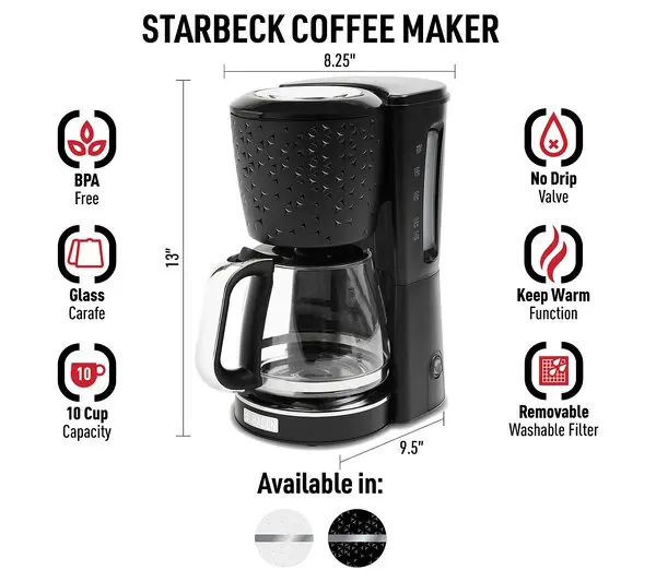 HADEN Starbeck 10-cup Drip Coffee Maker