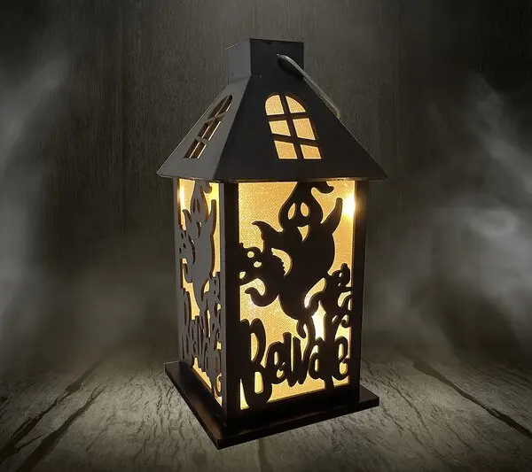 LUMABASE Halloween Lantern With Battery Operate D Led Lights - One-color