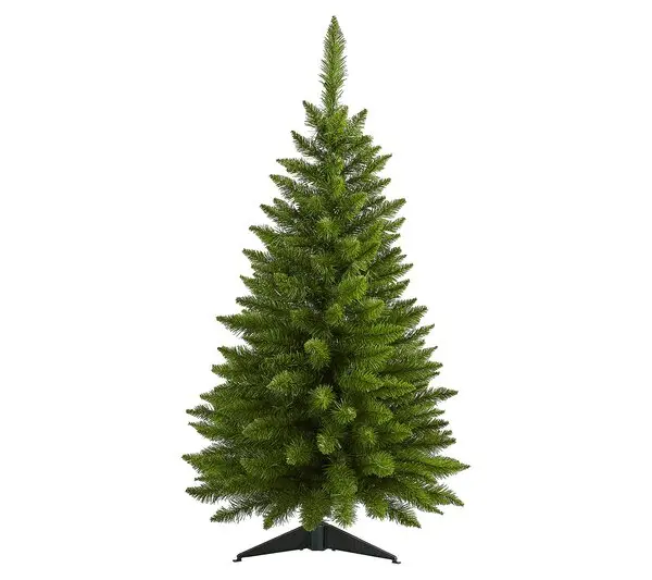 NEARLY NATURAL 3' Pine Christmas Tree With 50 Lights By