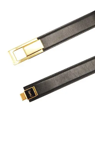 Saint Laurent Buckle Belt - Nero