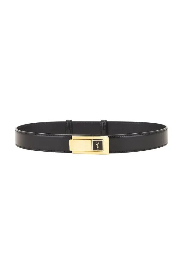 Saint Laurent Buckle Belt - Nero