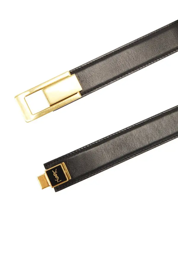 Saint Laurent Buckle Belt - Nero