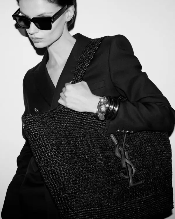 Saint Laurent Icare Maxi Shopping Bag - Natural