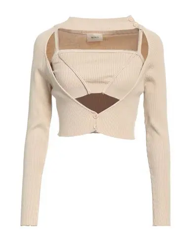 VICOLO Sweater Ecovero Viscose, Polyester - Beige
