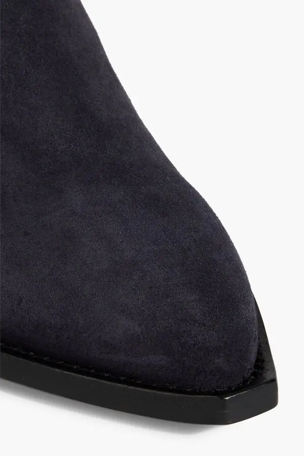 Isabel Marant Étoile Dahope Suede Cowboy Boots - Midnight Blue