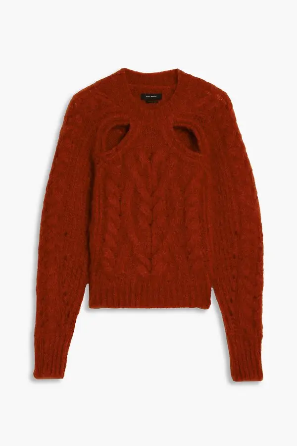 Isabel Marant Étoile Palima Cable-knit Sweater - Orange