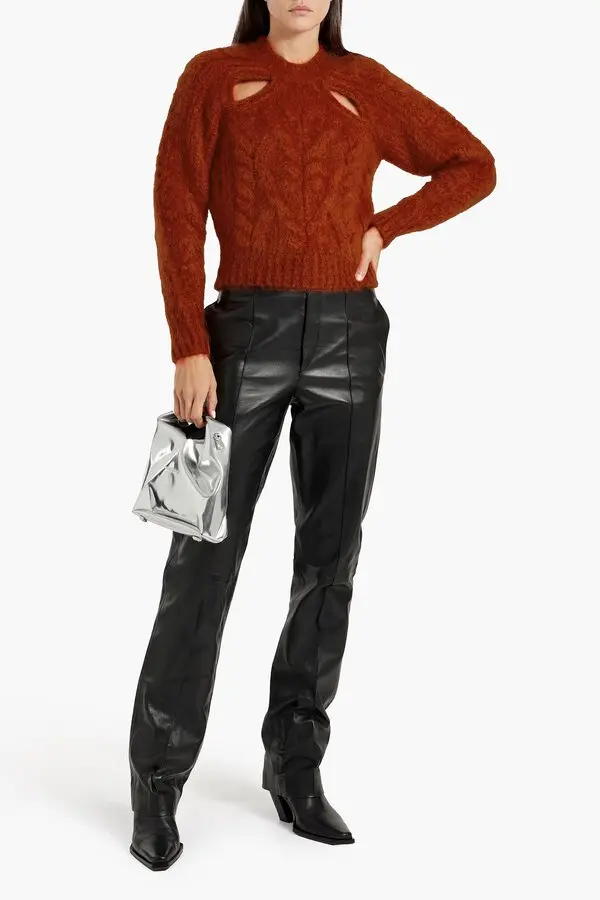 Isabel Marant Étoile Palima Cable-knit Sweater - Orange