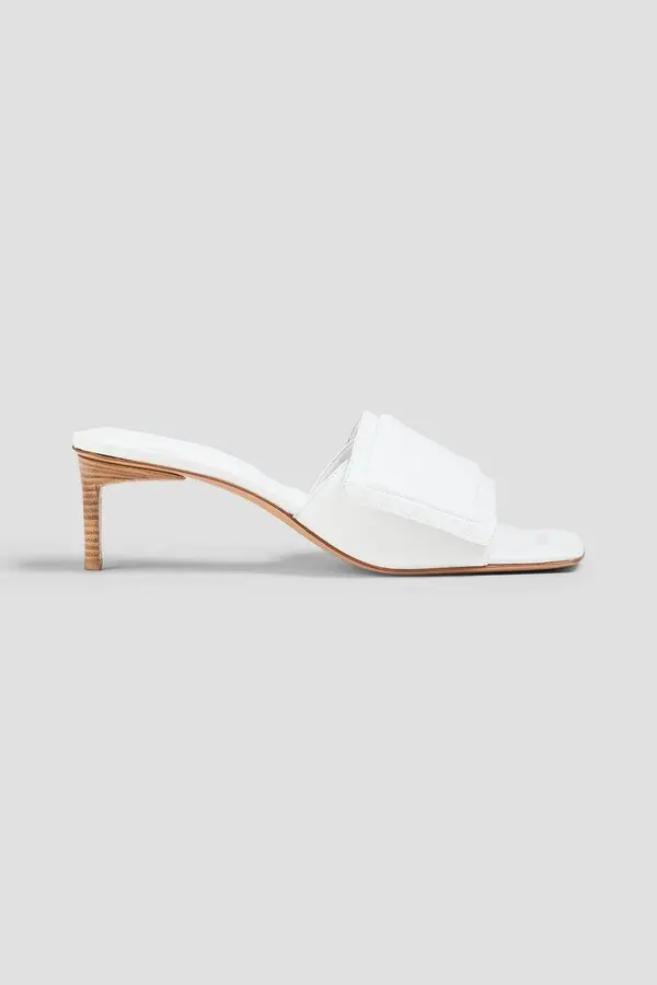 Jacquemus Piscine Padded Leather Mules - White