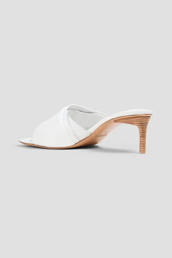 Jacquemus Piscine Padded Leather Mules - White