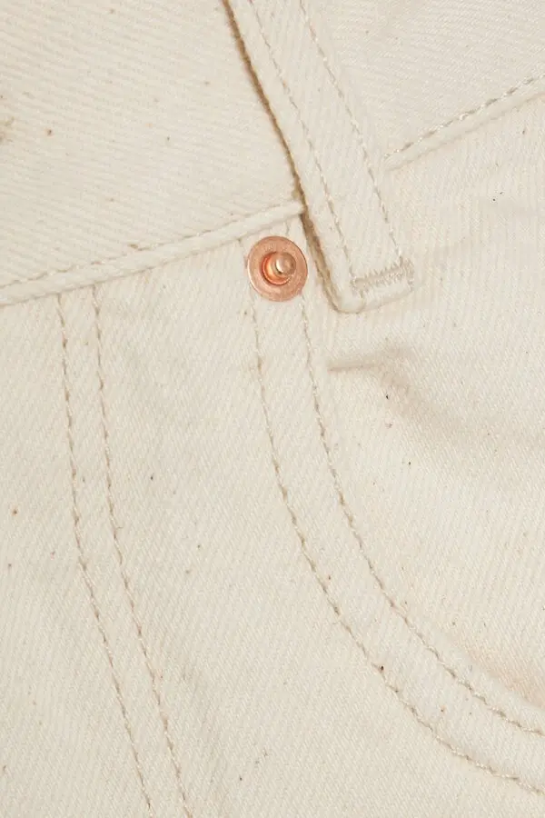 Isabel Marant Étoile Laliskasr Frayed High-rise Straight-leg Jeans
