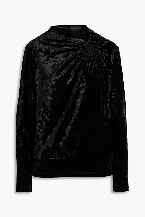 Isabel Marant Étoile Guilazia Cutout Velvet Top
