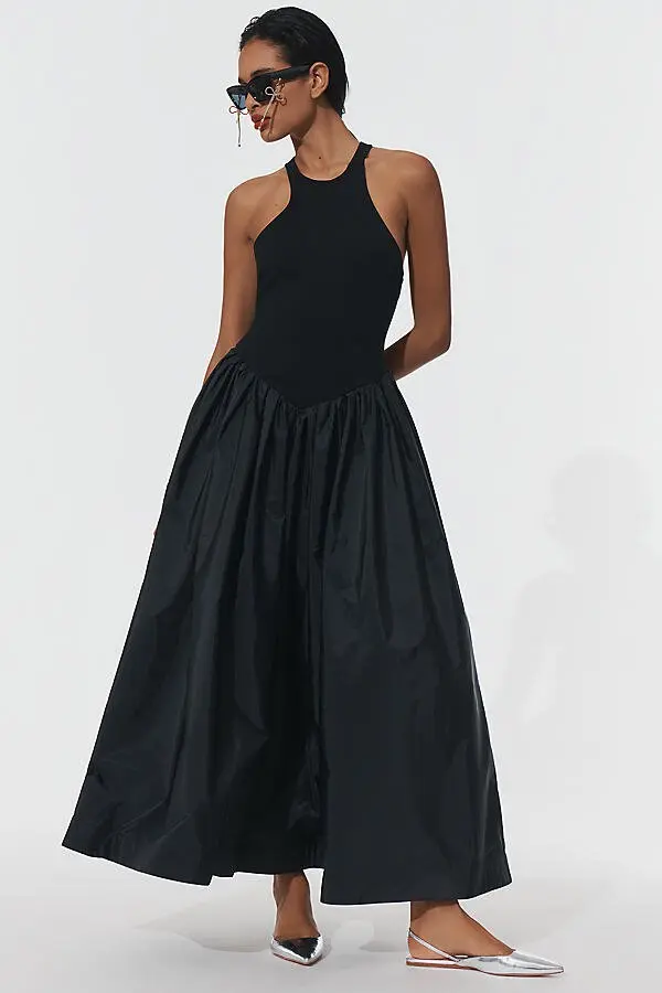 Maeve Sleeveless Maxi Dress In Black - 34% Off | Editorialist