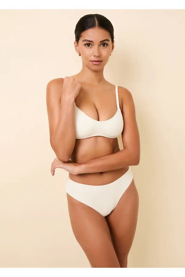 Solid & Striped Rachel Terry Bikini Top - White