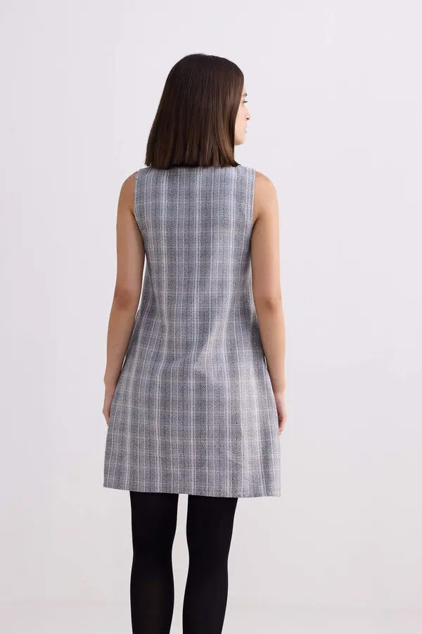 REISTOR Cotton Tweed Shift Dress