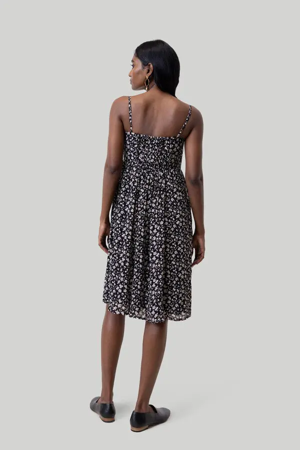 REISTOR Ruched Strappy Mini Dress