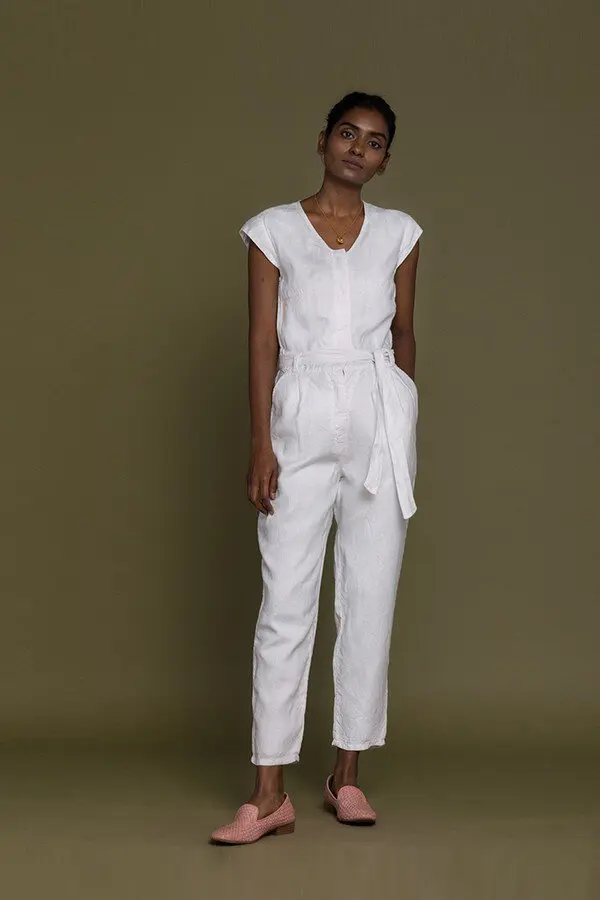 REISTOR Evening Chai Jumpsuit - White