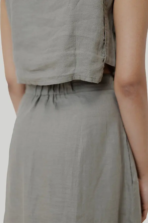 REISTOR Overlap Midi Skirt