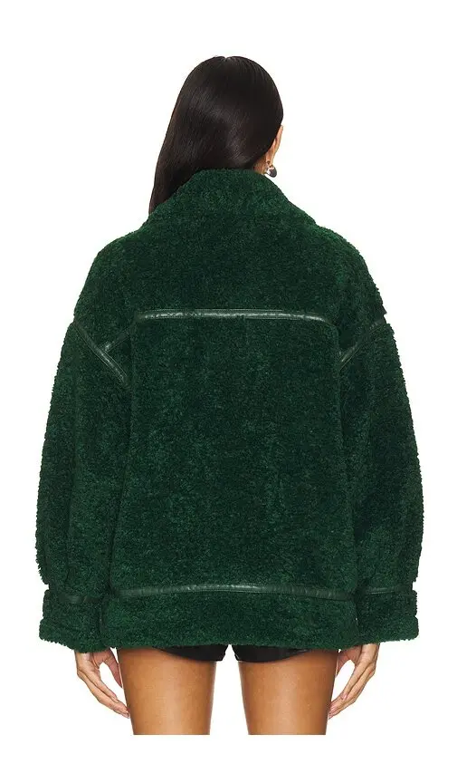 LAMARQUE Badu Faux Fur Jacket - Green