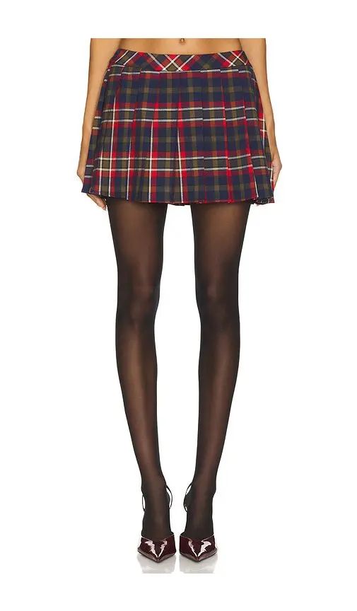 Majorelle Lara Mini Skirt - Red