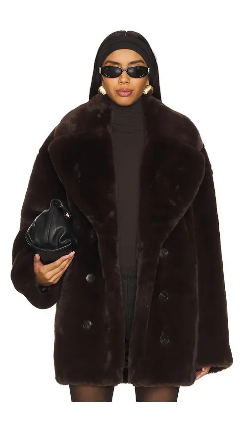 LOVERS AND FRIENDS Faux Fur Jacket