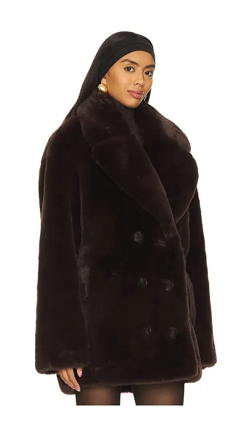 LOVERS AND FRIENDS Faux Fur Jacket