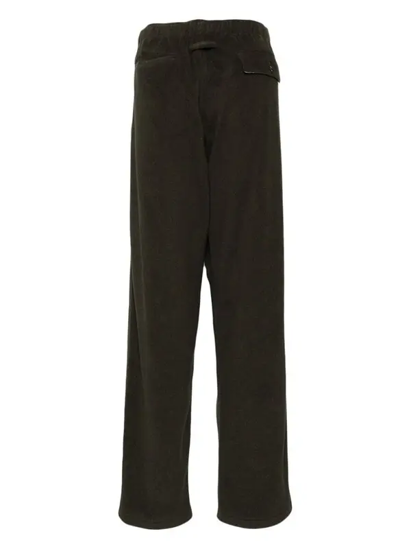 Undercover Straight-leg Trousers With Logo Appliqu - Green