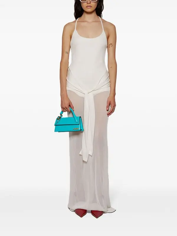 Jacquemus Nodo Halterneck Dress - White
