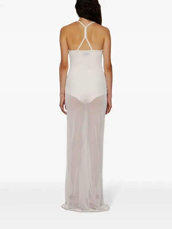 Jacquemus Nodo Halterneck Dress - White
