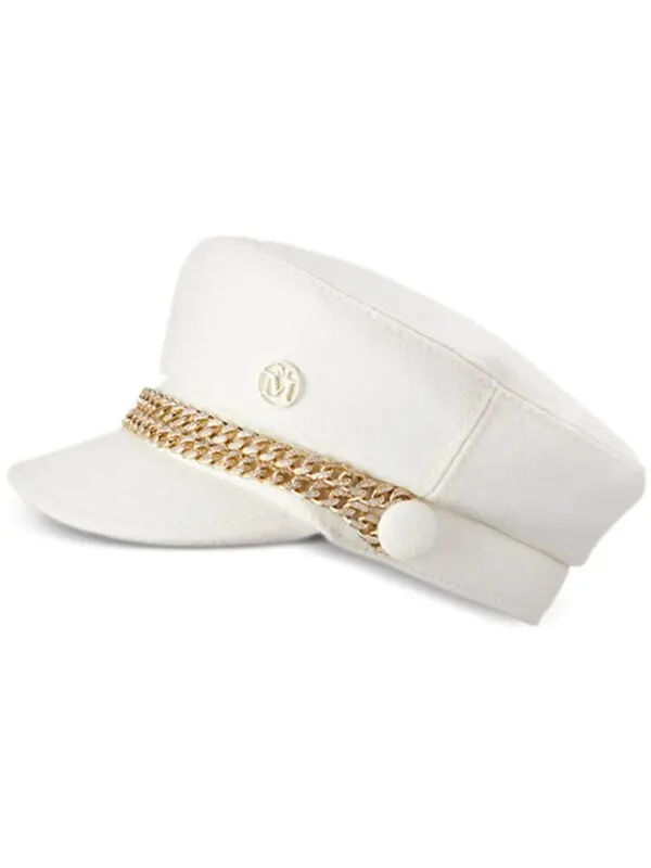 新品 MAISON MICHEL ABBY HAT オフホワイト イタリア製 Maison Michel Abby Cap In White - 63% Off | Editorialist