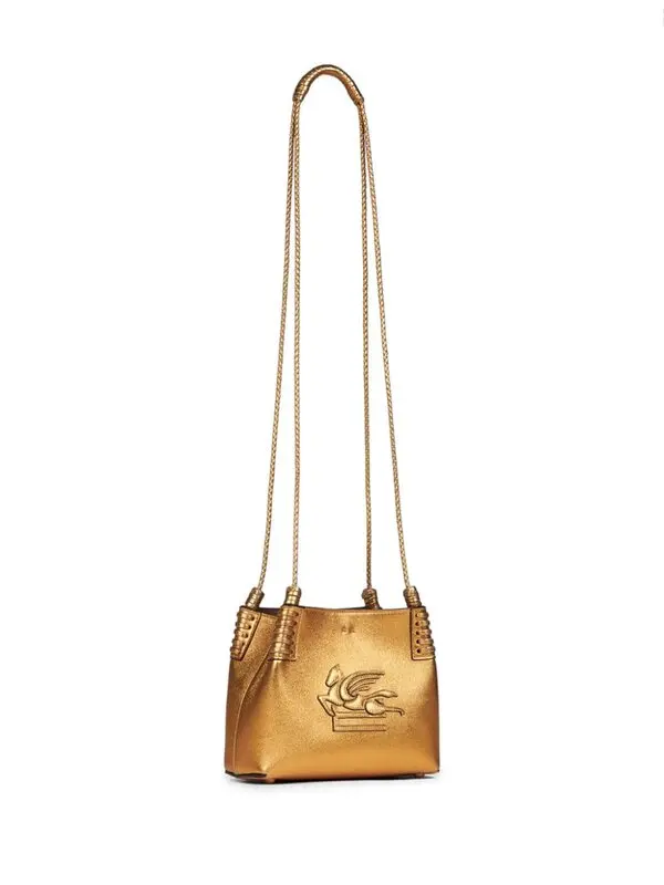 Etro Laminated Libra Tote - Gold