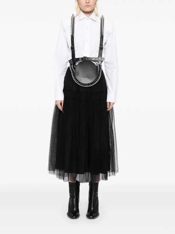 Noir Kei Ninomiya Safety Pin Harness - Black | Editorialist