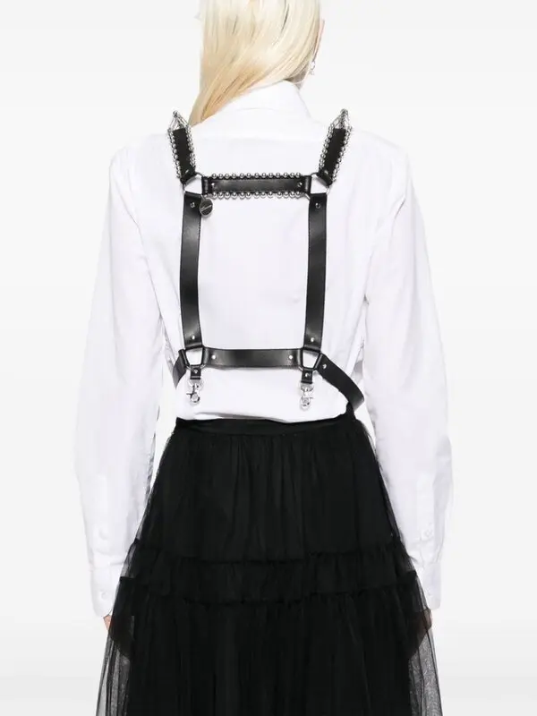 Noir Kei Ninomiya Safety Pin Harness - Black | Editorialist