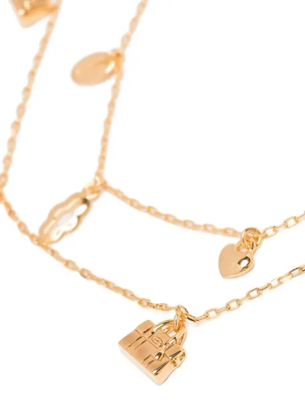 Mulberry Charm Necklace - Gold