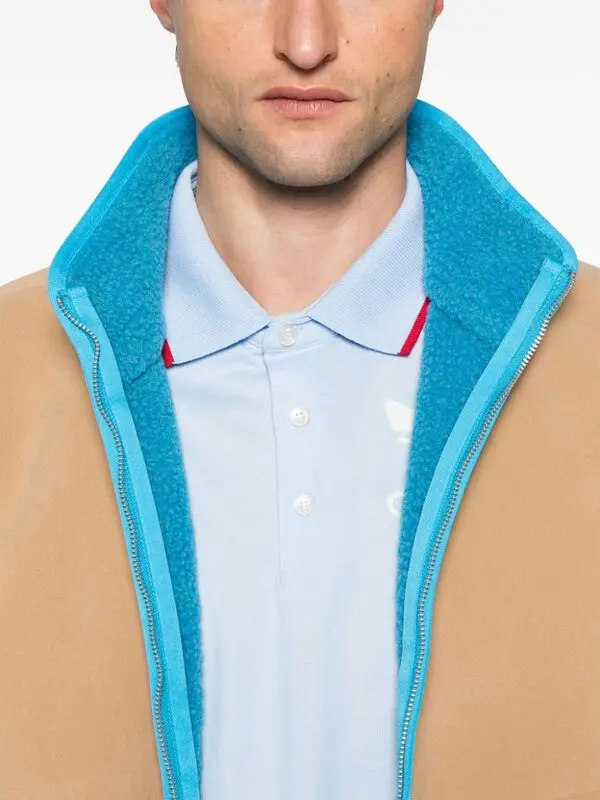 Adidas Zip-up Fleece Sweater - Neutrals