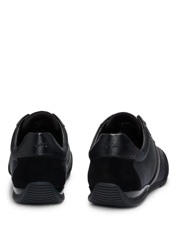 BOSS Panelled Design Sneakers - Black