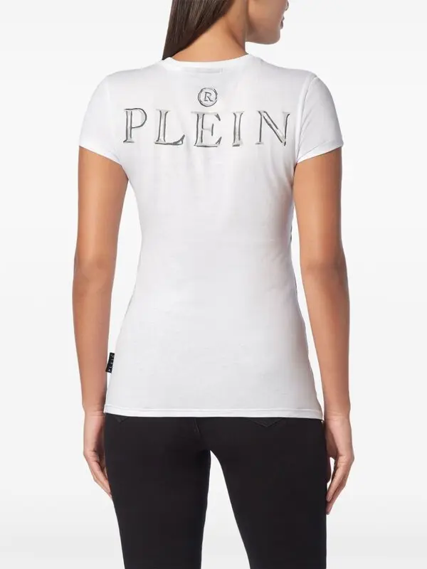 Philipp Plein Teddy Bear-embellished T-shirt - White
