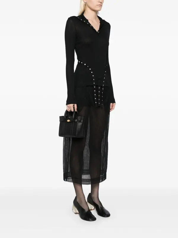 Mulberry Micro Bayswater Crossbody Bag - Black