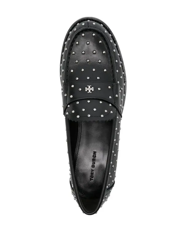 Tory Burch Studded Loafers - Black