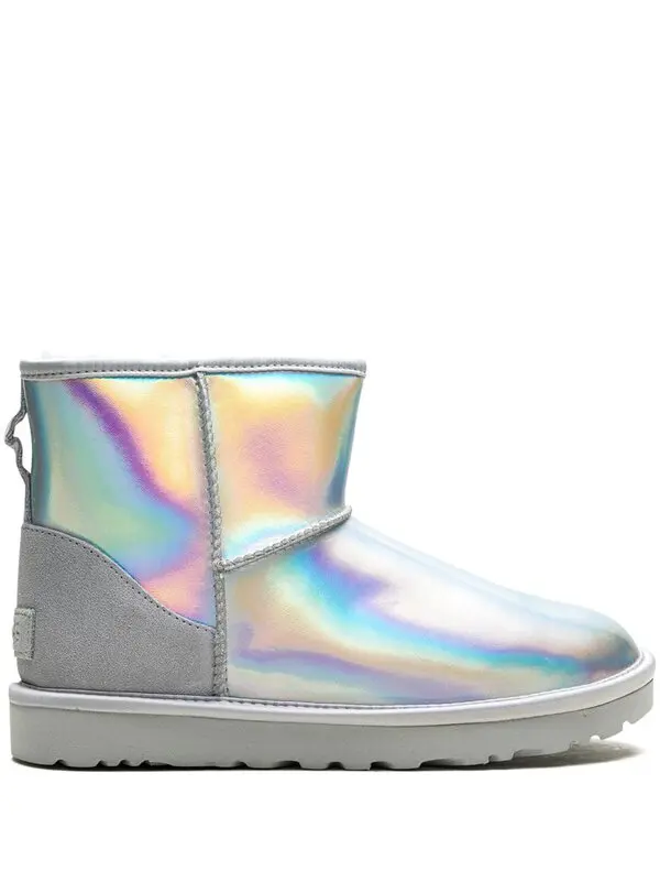 UGG Classic Mini Iridescent Glacier Boots - Grey
