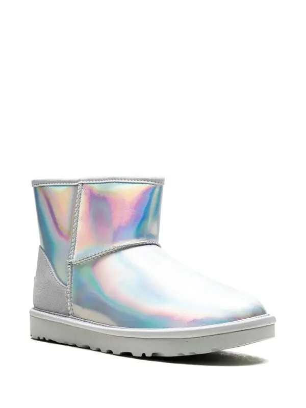 UGG Classic Mini Iridescent Glacier Boots - Grey