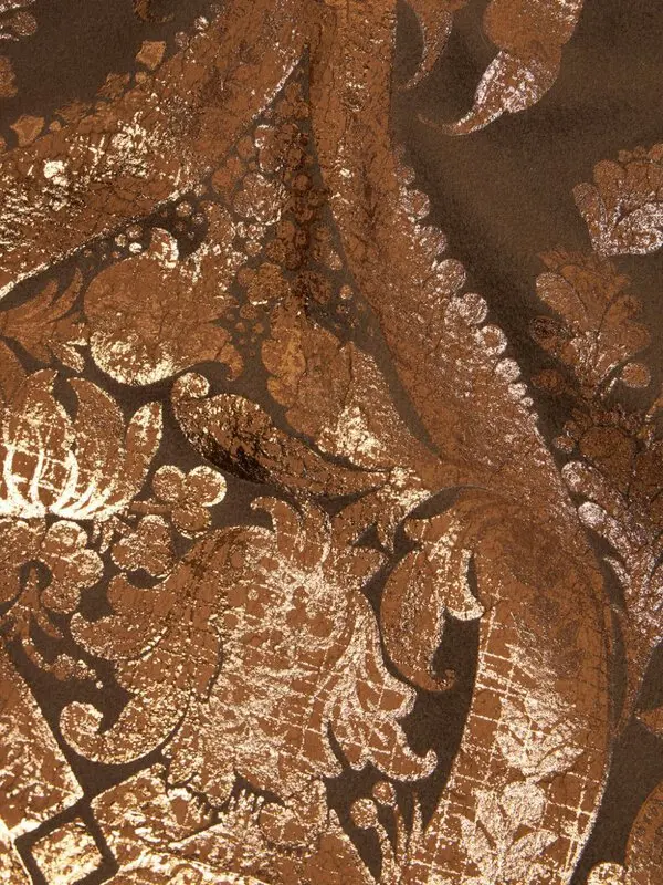 Etro Printed Metallic-effect Mini Skirt - Brown
