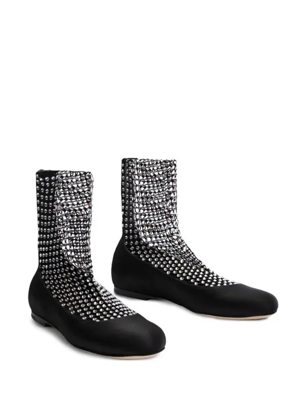 Rene Caovilla Rhinestone-embellished Ballerina Shoes