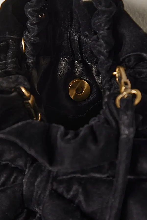 Free People Belle Velvet Bow Bag