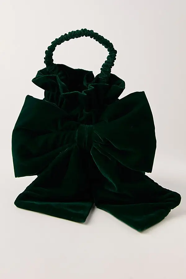 Free People Belle Velvet Bow Bag