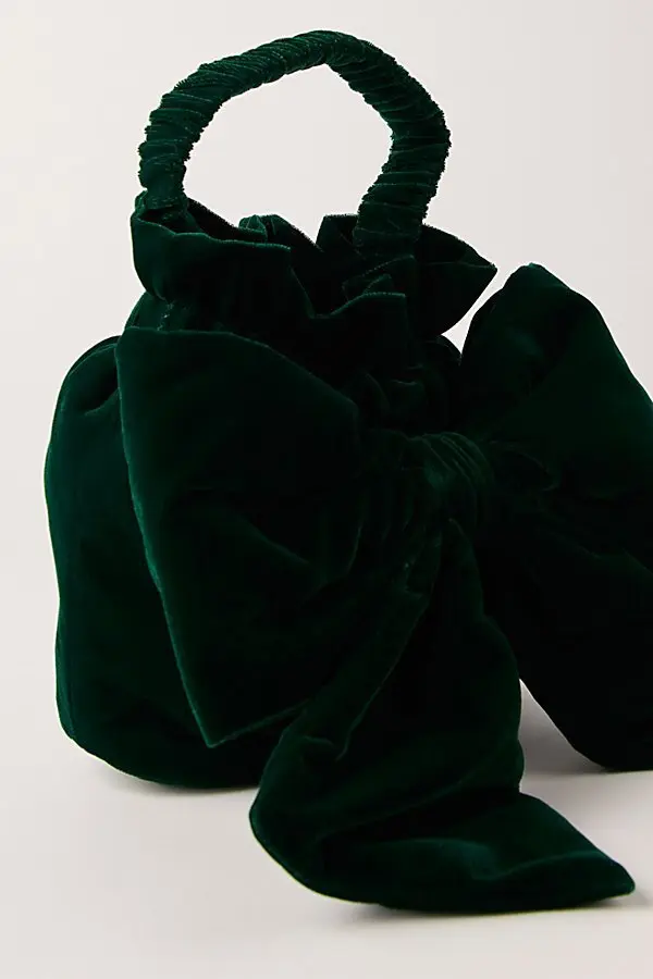 Free People Belle Velvet Bow Bag