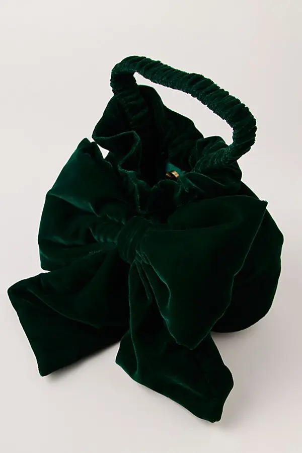 Free People Belle Velvet Bow Bag
