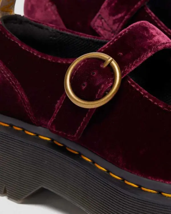 Dr. Martens Vegan Addina Velvet Mary Jane Shoes